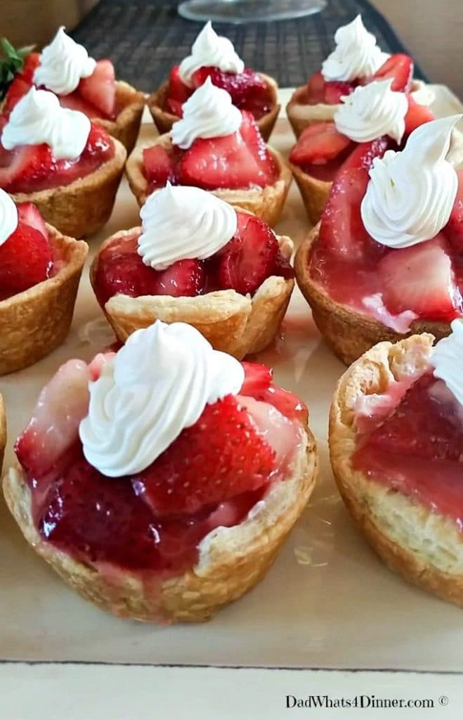 Mini Strawberry Pies - Dad Whats 4 Dinner