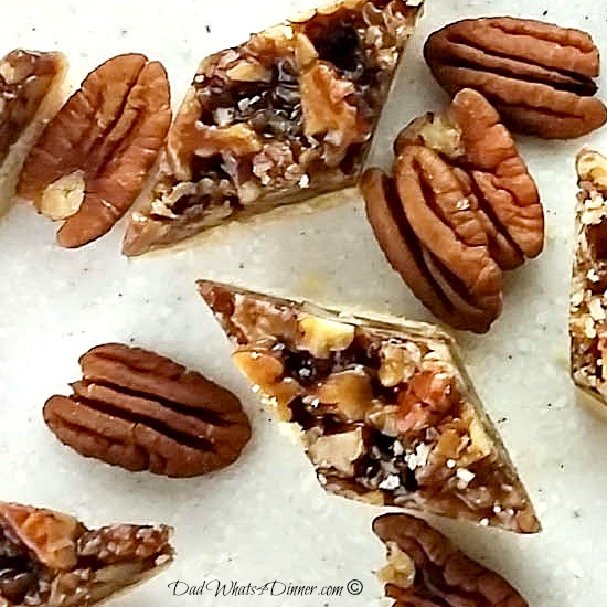 Pecan Diamond Shortbread Cookies 550 - Dad Whats 4 Dinner