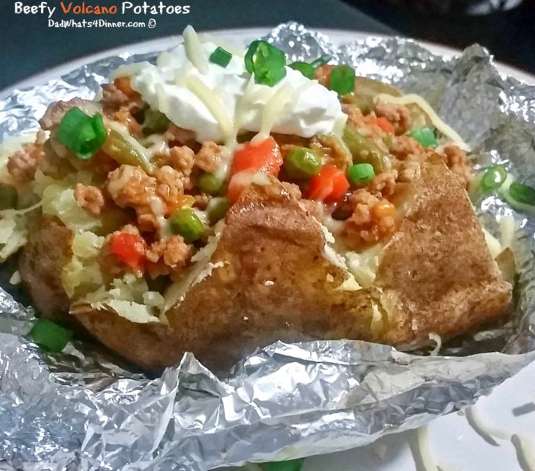 Beefy Volcano Potatoes