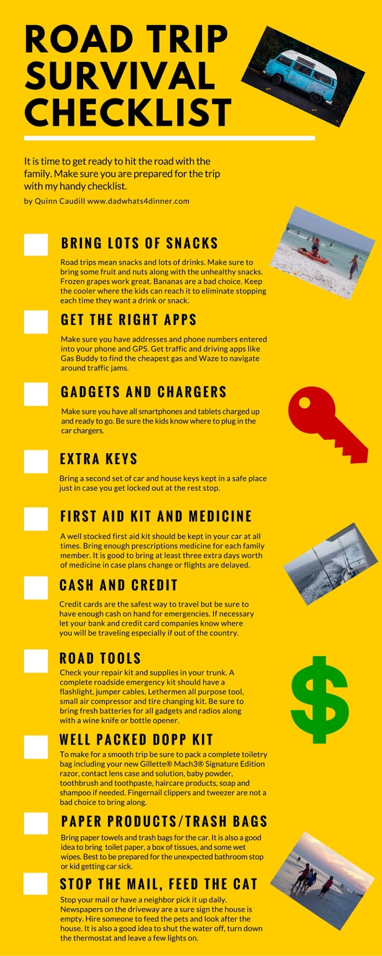 Family Road Trip Survival Checklist with Free Printable - Dad Whats 4 ...