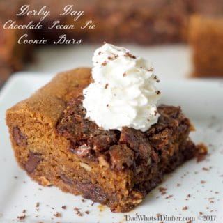 Derby Day Chocolate Pecan Pie Cookie Bars - Dad Whats 4 Dinner