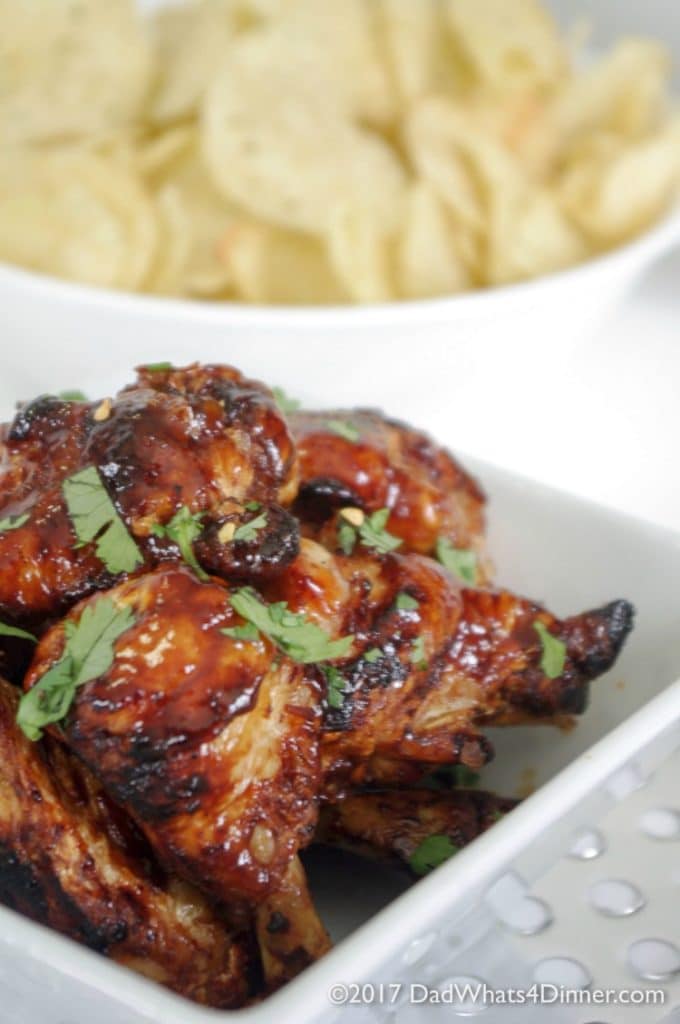 Grilled Honey Chipotle Wings - Dad Whats 4 Dinner